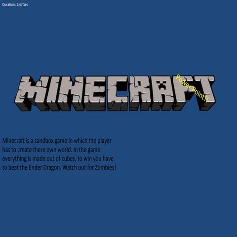 Minecraft informational | PPT