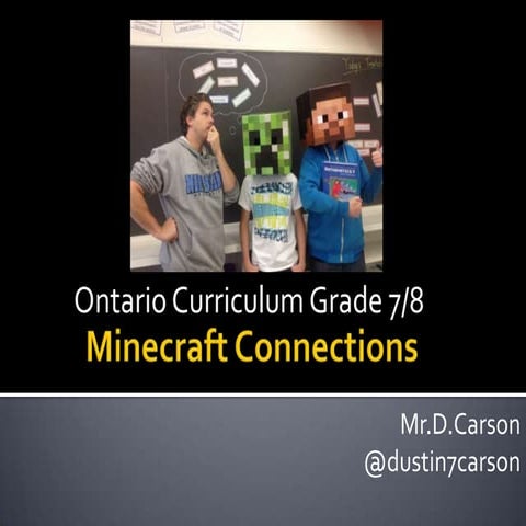 Minecraft connections | PPT