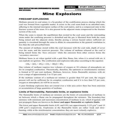 Mine Explosions | PDF | Indoor Environmental Quality | Home & Garden