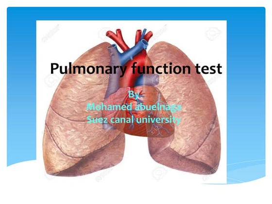 Pulmonary function test | PPT