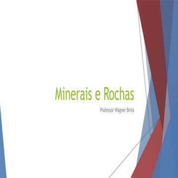Minerais E Rochas Pptx