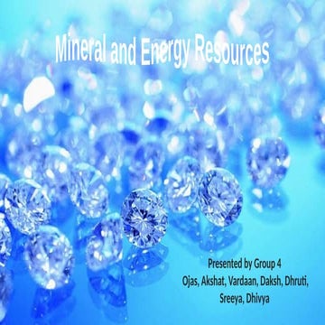 Mineral And Energy Resources.pptx for gr 10 | PPTX