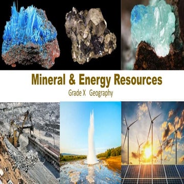 Mineral & Energy Resources X.pptx