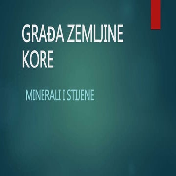 Minerali i stijene | PPTX