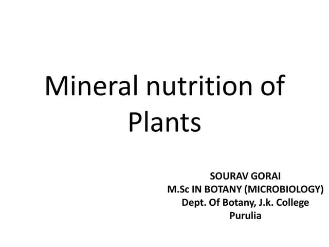 Introduction to principles of plant physiology | PPT | Agriculture ...