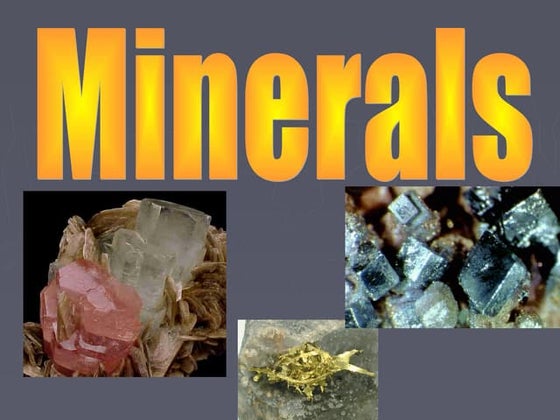 Characteristics of minerals | PPTX | Geology | Science