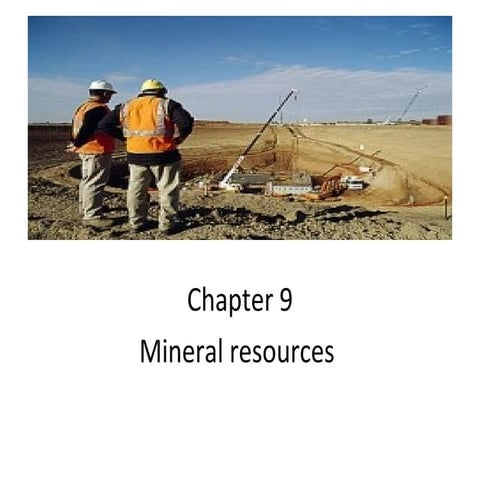 Mineral resources | PPT