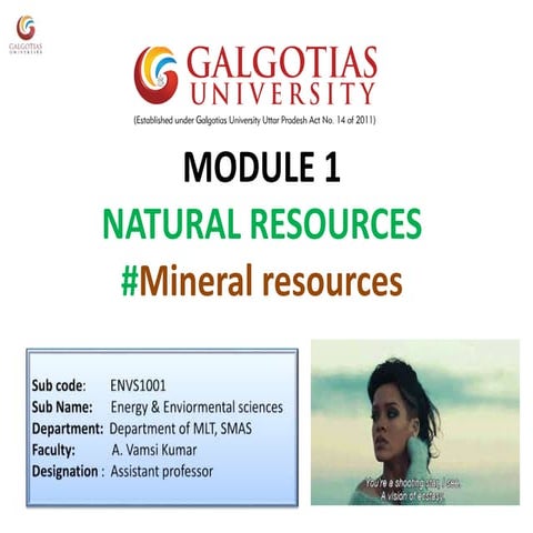 Mineral resources | PPTX