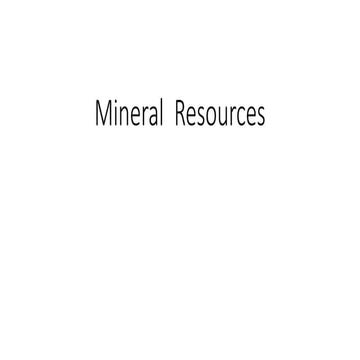 Sources, Importance of Mineral Resources.pptx