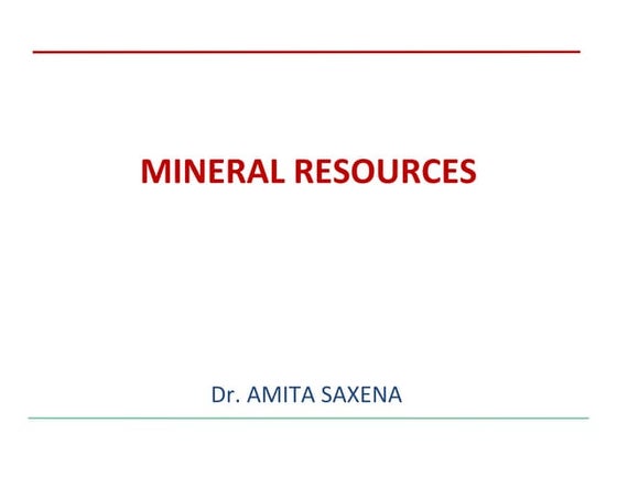 Sources, Importance of Mineral Resources.pptx