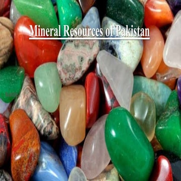 Mineral resources of pakistan | PPTX