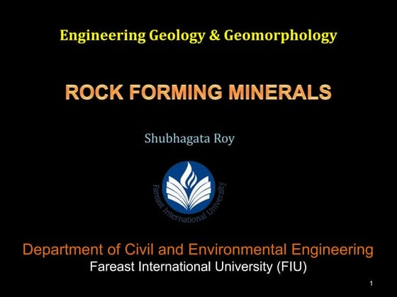 Mineral Cleavage and Fracture | PPT
