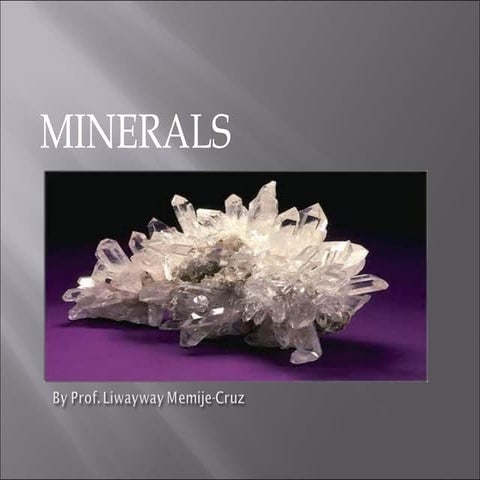 Minerals | PPT