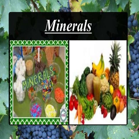 Minerals | PPT