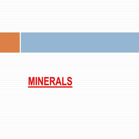 Minerals | PPTX