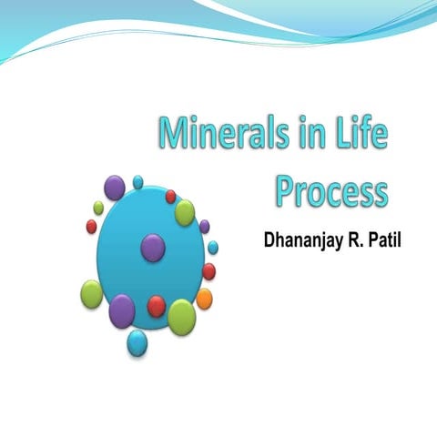 Introduction to Minerals and essential nutrients | PPTX