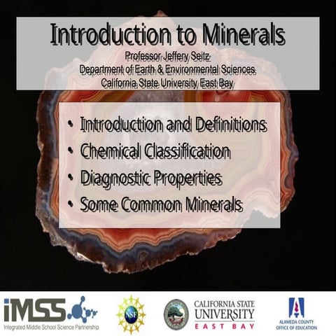 Earth and Life Science lesson minerals.ppt