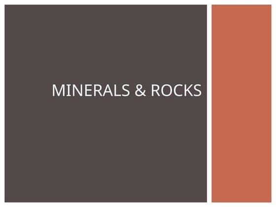 Rocks and minerals for grade 11; Earth and life sciences | PPTX ...