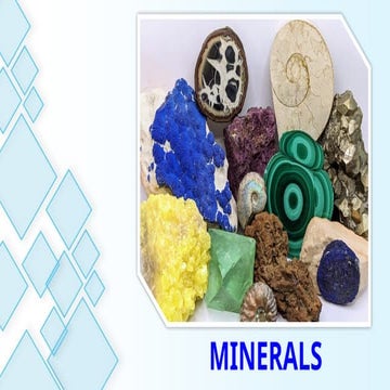 DEFINITION OF MINERALS AND ITS DIFFERENT PROPERTIES | PPTX