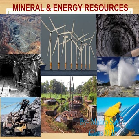 Minerals and energy resources | PPTX