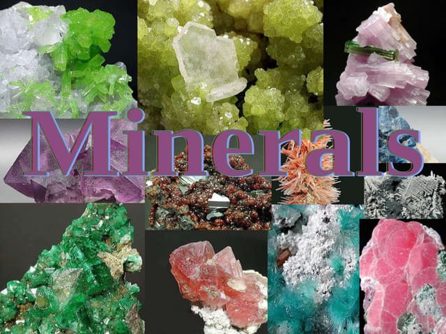 Minerals | PPT