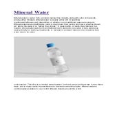 Benefits of mineral water | PDF