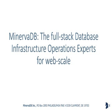 MinervaDB Corporate Presentation | PPT