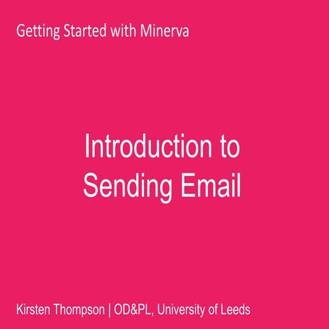 Introduction to Sending Email | PPTX