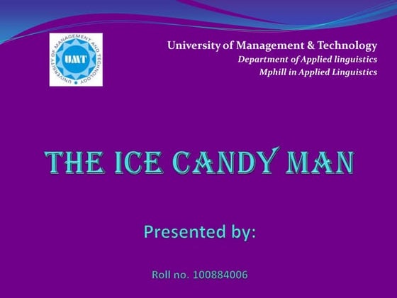 Ice Candy Man_A Book Report | PPT