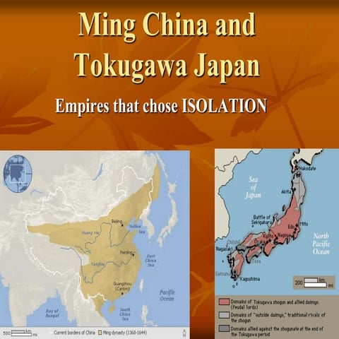 Ming and tokugawa intro 2011 | PPTX