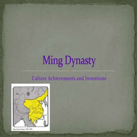 Ming dynasty | PPTX