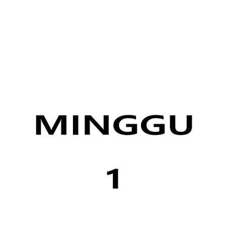 Minggu 1 | DOCX