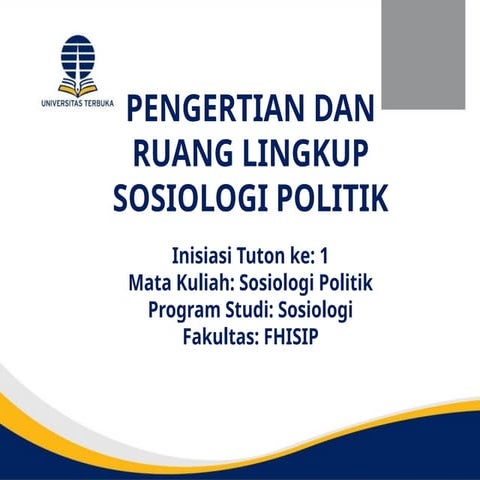Minggu 1 Pengertian dan Ruang Lingkup SosPol.pptx