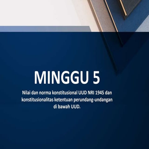 MINGGU KE 5 MAHASISWA UNTAD FAKULTAS FEB | PPTX