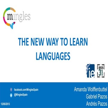 Mingles - The way to learn Languages | PPTX