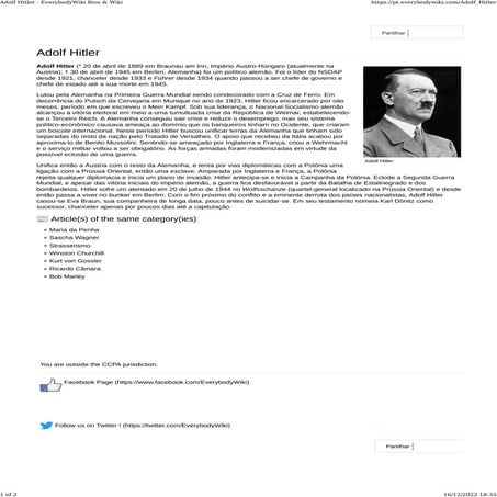 Minha Luta - Adolf Hitler | PDF