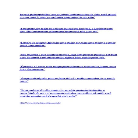 Minhas frases lindas 5 | PDF