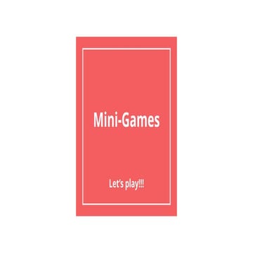 Mini-Games Class Starters-Fun way to start a class! | PPTX