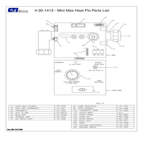 Mini max-heat-flo-parts-list revised | PDF
