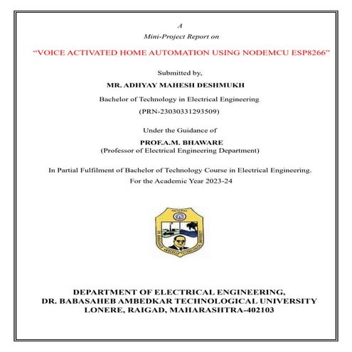 Home Automation Using NodeMCU ESP8266 project | PDF