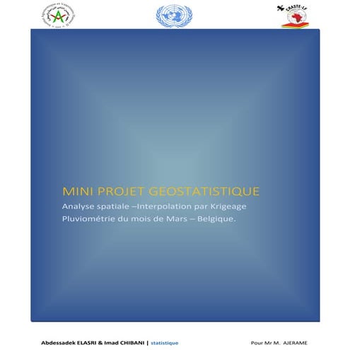 Analyse spatiale – Interpolation par Krigeage | PDF