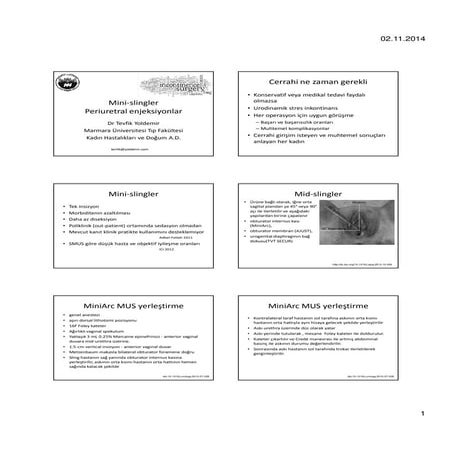 Mini-slings for urinary incontinence | PDF