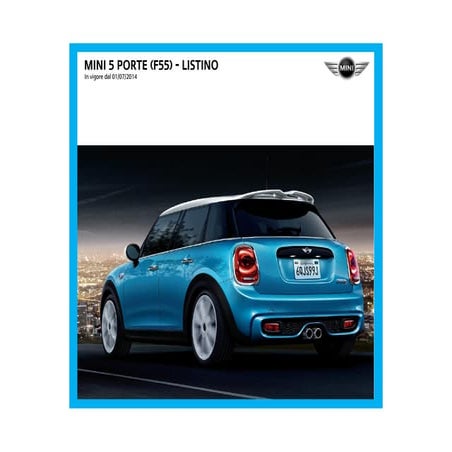 Mini 5 porte listino prezzi | PPT