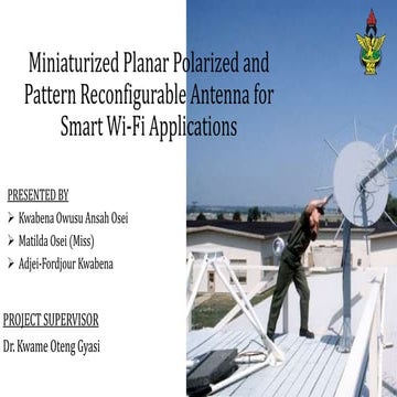 Miniaturized Planar Pattern Reconfigurable Antenna for Smart Wi-Fi.pptx