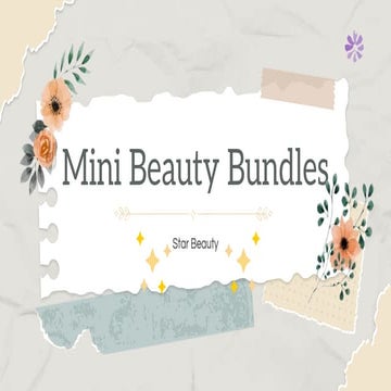 Mini Beauty Bundles Presentation Slides. | PPTX