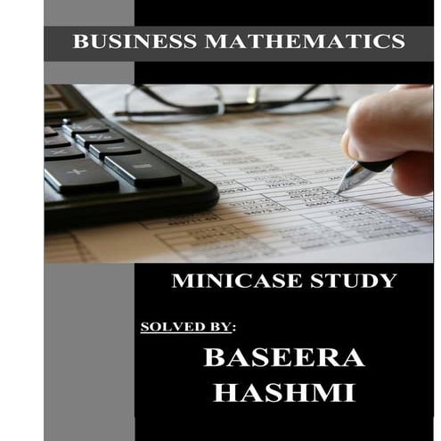 Mini case study solved | PDF