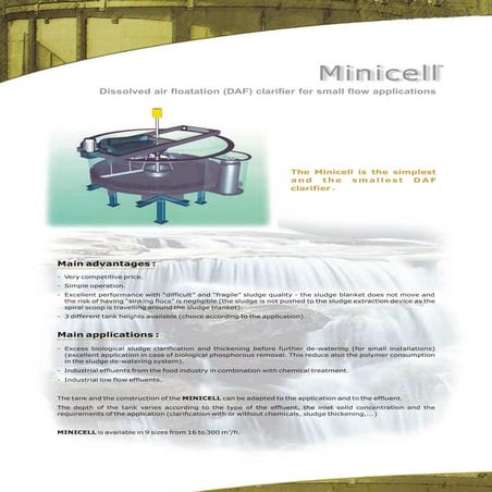 Minicell-Dissolved Air Flotation Clarifier | Krofta Engineering | PDF