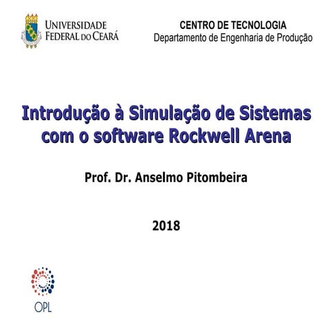 Minicurso Introdução à Simulação com software Rockwell Arena. | PDF