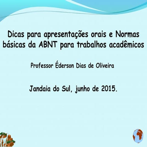 Slide referenciação bibliográfica segundo normas da abnt slide | PPT