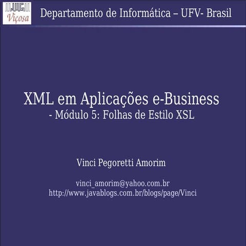 XML em Aplicações e-Business | PDF